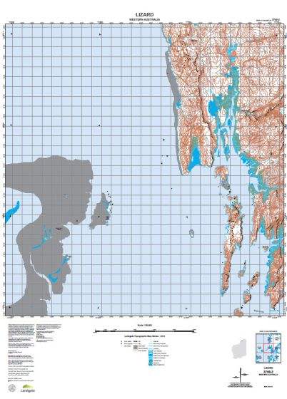 Buy 3766-2 Lizard Topographic Map by Landgate (2015) – The Chart & Map Shop