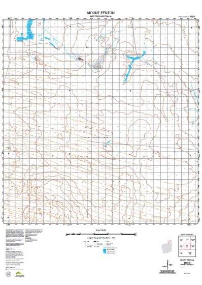 Buy 3860-3 Mount Fenton Topographic Map by Landgate (2015) – The Chart ...