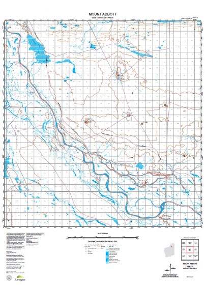 Buy 3861-3 Mount Abbott Topographic Map by Landgate (2015) – The Chart ...