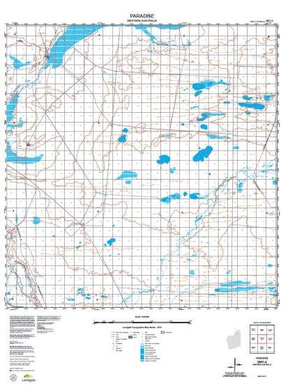 Buy 3861-4 Paradise Topographic Map by Landgate (2015) – The Chart ...