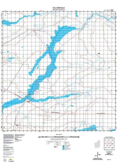 Buy 3862-2 Ellendale Topographic Map by Landgate (2015) – The Chart ...