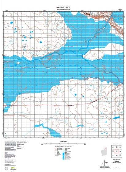 Buy 3863-3 Mount Lucy Topographic Map by Landgate (2015) – The Chart ...