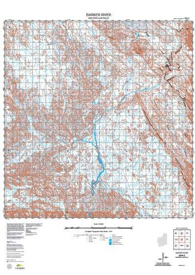 Buy 3864-2 Barker River Topographic Map by Landgate (2015) – The Chart ...