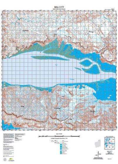 Buy 3865-3 Walcott Topographic Map by Landgate (2015) – The Chart & Map ...