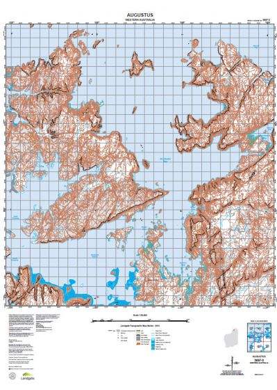 Buy 3867-3 Augustus Topographic Map by Landgate (2015) – The Chart ...