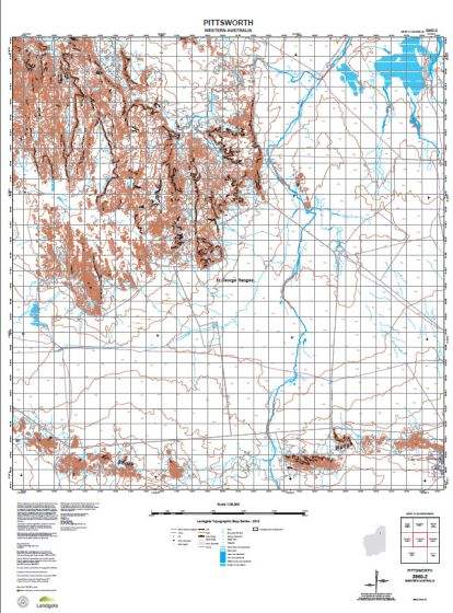 Buy 3960-2 Pittsworth Topographic Map by Landgate (2015) – The Chart ...