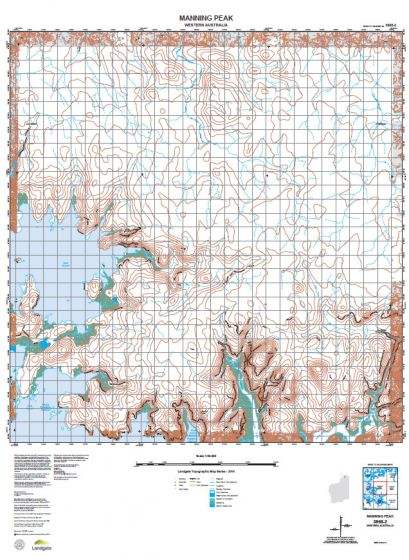 Buy 3968-2 Manning Peak Topographic Map by Landgate (2015) – The Chart ...