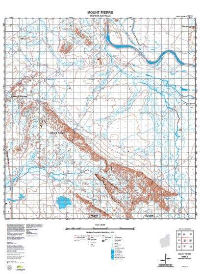 Buy 4061-2 Mount Pierre Topographic Map by Landgate (2015) – The Chart ...