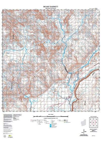 Buy 4064-1 Mount Barnett Topographic Map by Landgate (2015) – The Chart ...
