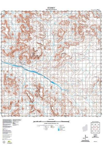 Buy 4067-1 Rodney Topographic Map by Landgate (2015) – The Chart & Map Shop