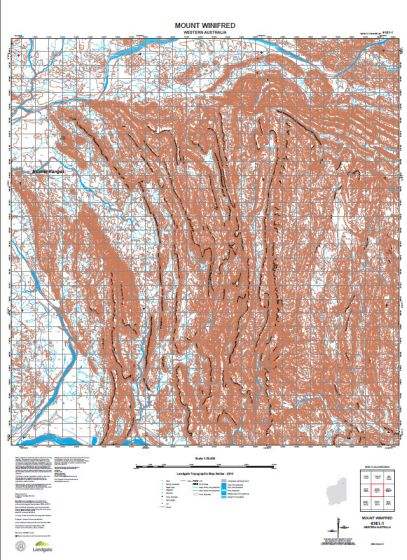 Buy 4161-1 Mount Winifred Topographic Map by Landgate (2015) – The ...