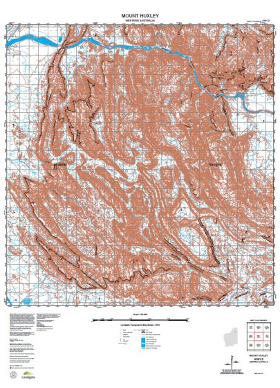 Buy 4161-2 Mount Huxley Topographic Map by Landgate (2015) – The Chart ...