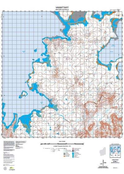 Buy 4169-1 Vansittart Topographic Map by Landgate (2015) – The Chart ...