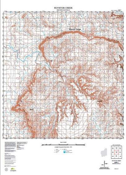 Buy 4365-1 Royston Creek Topographic Map by Landgate (2015) – The Chart ...