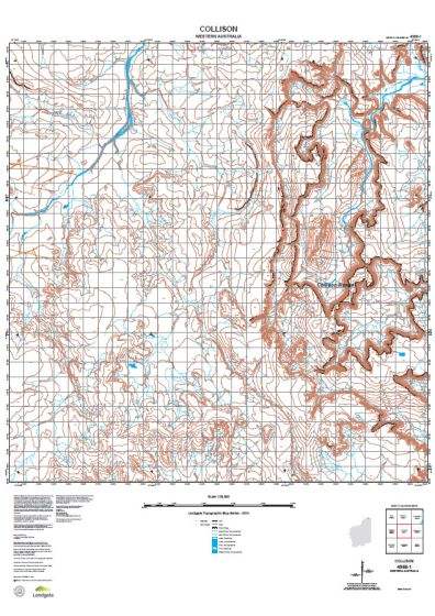 Buy 4368-1 Collison Topographic Map by Landgate (2015) – The Chart ...
