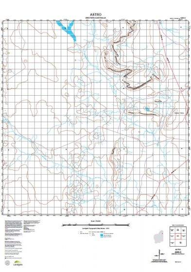 Buy 4460-3 Astro Topographic Map by Landgate (2015) – The Chart & Map Shop