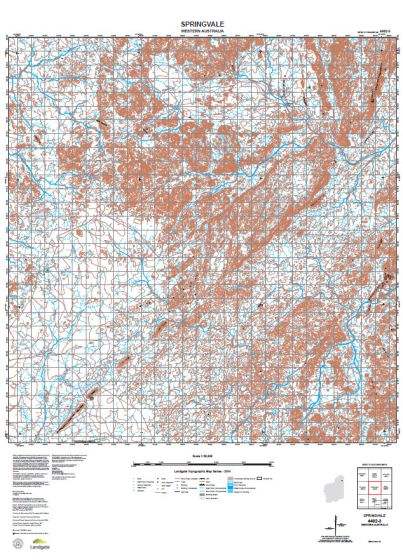 Buy 4462-3 Springvale Topographic Map by Landgate (2015) – The Chart ...