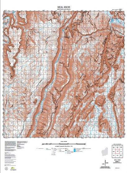 Buy 4465-1 Neal Knob Topographic Map by Landgate (2015) – The Chart ...