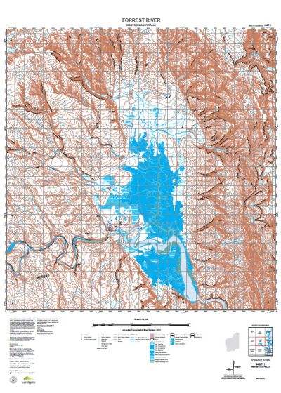 Buy 4467-1 Forrest River Topographic Map by Landgate (2015) – The Chart ...