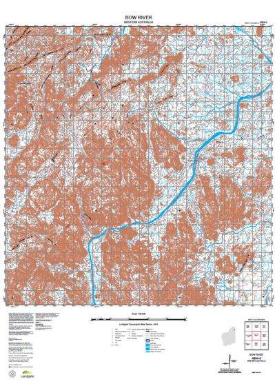Buy 4564-3 Bow River Topographic Map by Landgate (2015) – The Chart ...