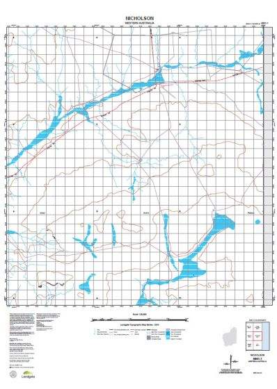 Buy 4661-1 Nicholson Topographic Map by Landgate (2015) – The Chart ...