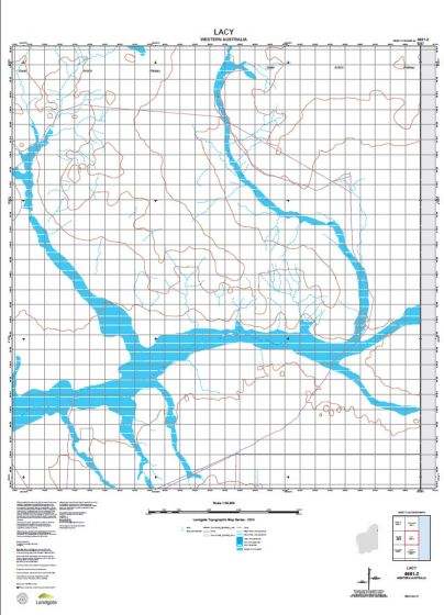 Buy 4661-2 Lacy Topographic Map by Landgate (2015) – The Chart & Map Shop