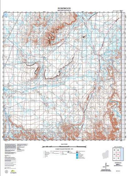 Buy 4664-1 Rosewood Topographic Map by Landgate (2015) – The Chart ...
