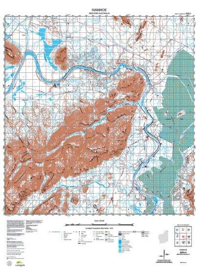 Buy 4666-4 Ivanhoe Topographic Map by Landgate (2015) – The Chart & Map ...