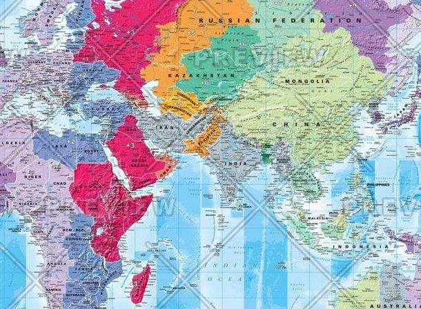 Buy Time Zone Map of the World Wall Map by Cosmographics (2016) – The ...