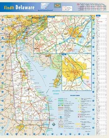 Buy Delaware State Wall Map by Globe Turner (2016) – The Chart & Map Shop