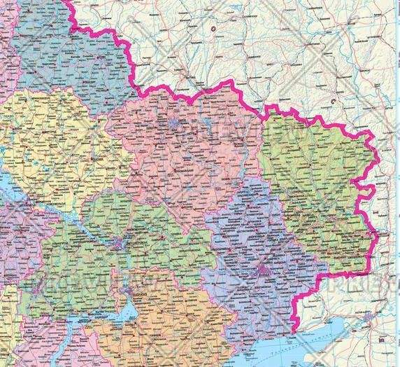 Buy Ukraine Political & Administrative Map in Ukrainian Wall Map by ...