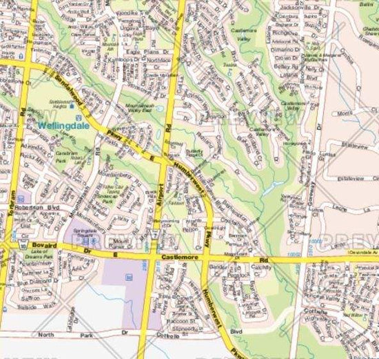 Buy Brampton Map-Large Wall Map by Lucidmap (2016) – The Chart & Map Shop