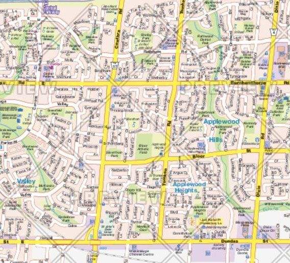 Buy Mississauga Wall Map by Lucidmap (2016) – The Chart & Map Shop