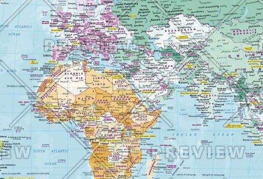 Buy World Wall Map with Flags Small by Lucidmap (2016) – The Chart ...