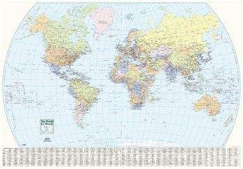 Buy World Wall Map with Index Small by Lucidmap (2016) – The Chart ...