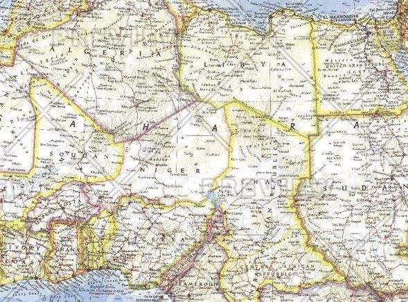 Buy Africa 1960 Wall Map by National Geographic (1960) – The Chart ...