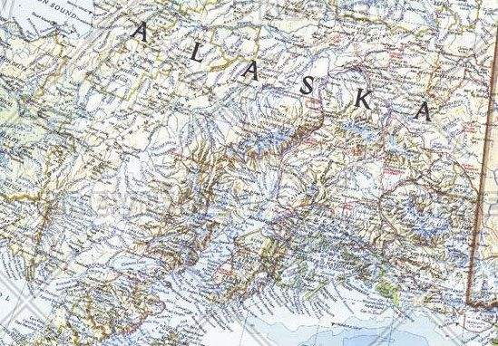 Buy Alaska Wall Map (1994) by National Geographic (1994) – The Chart ...