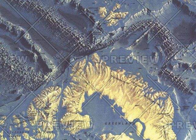 Buy Arctic Ocean Floor (1971) Wall Map by National Geographic – The ...