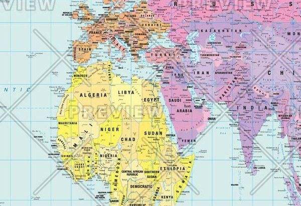 Buy Peters Projection World Map Large by Kartographie Huber – The Chart ...