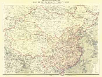 Buy China and Its Territories (1912) Vintage Map by National Geographic ...