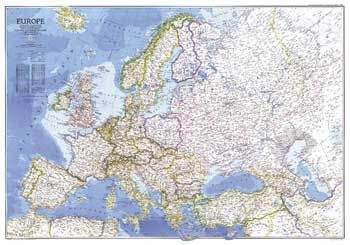 Buy Europe (1983) Vintage Map by National Geographic – The Chart & Map Shop