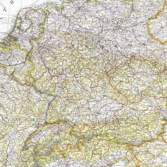 Buy Germany and Its Approaches 1938-1939 (1944) Vintage Map by National ...