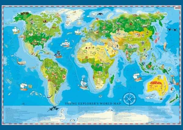Buy Young Explorer`s World Map – The Chart & Map Shop