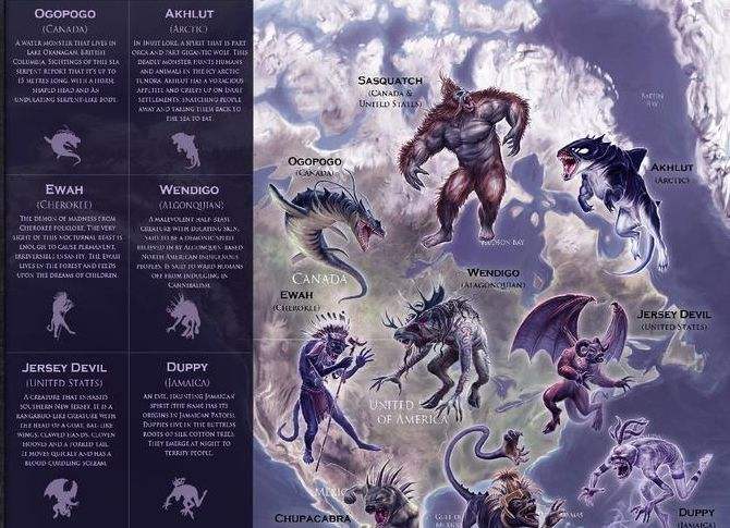 Buy Mythical Monster Premium Wall Map - Large – The Chart & Map Shop