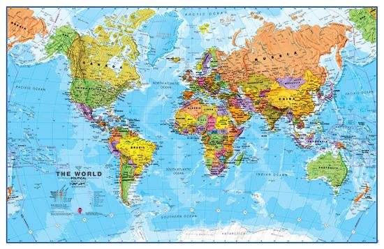 Buy World Supermap by Maps International – The Chart & Map Shop