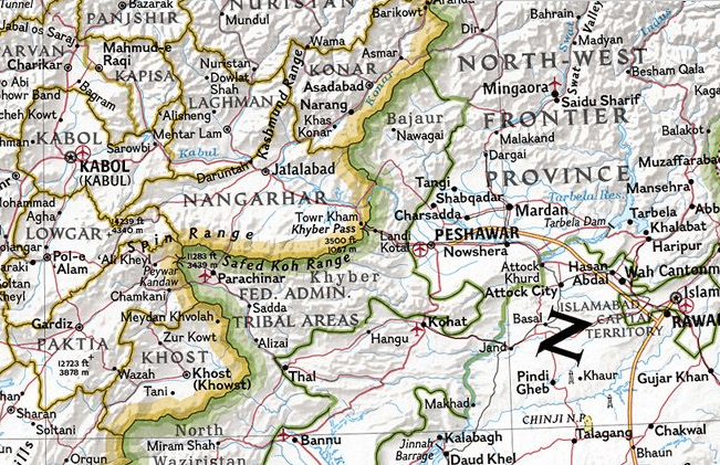 Buy Afghanistan & Pakistan Wall Map by National Geographic (2011) – The ...