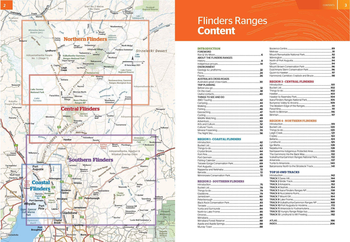 Buy Flinders Ranges Atlas & Guide by Hema Maps – The Chart & Map Shop
