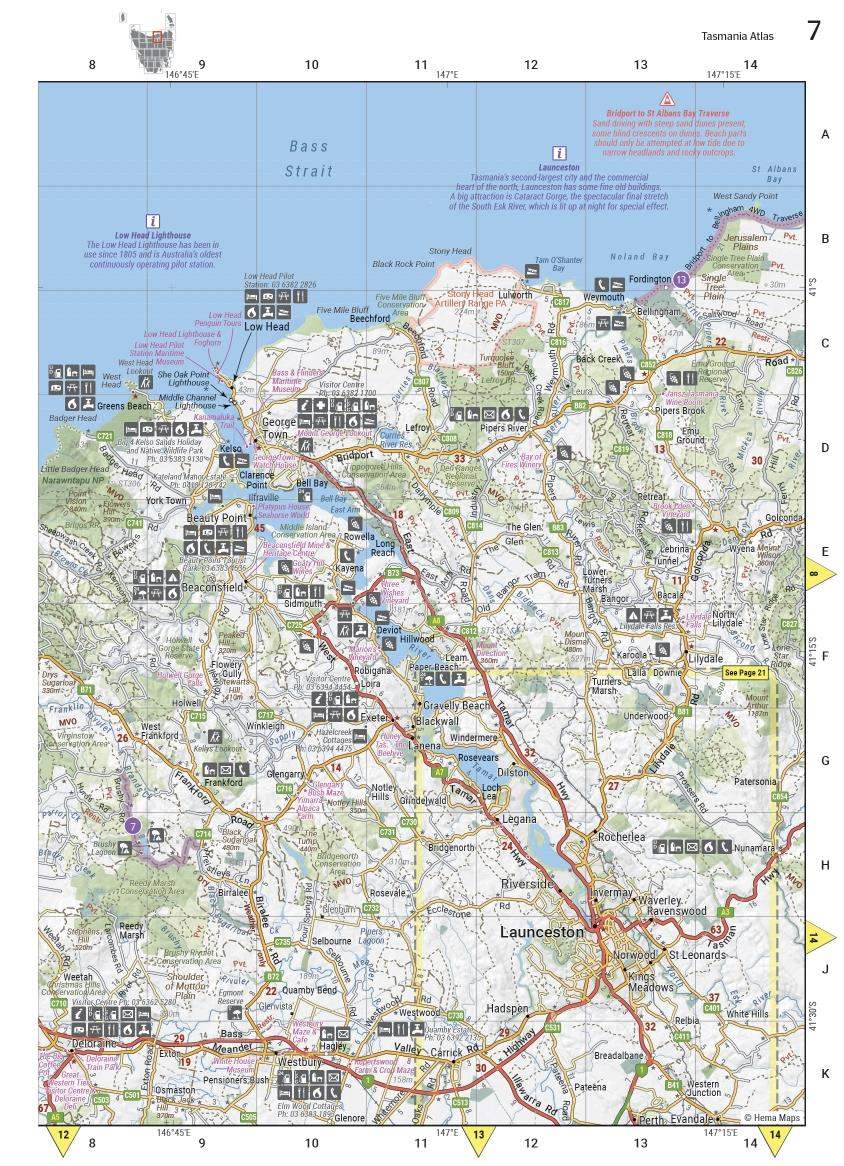 Buy Hema Tasmania Atlas & Guide (2nd Edition) – The Chart & Map Shop