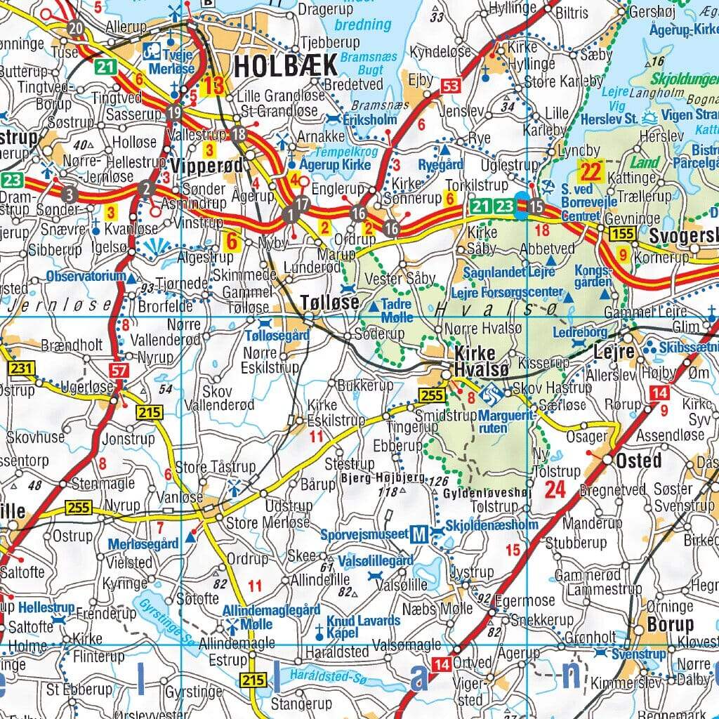 Buy Denmark Road Map 749 by Michelin (2022) – The Chart & Map Shop