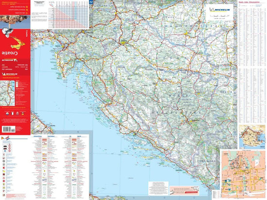 Buy Croatia Road Map 757 by Michelin (2023) – The Chart & Map Shop
